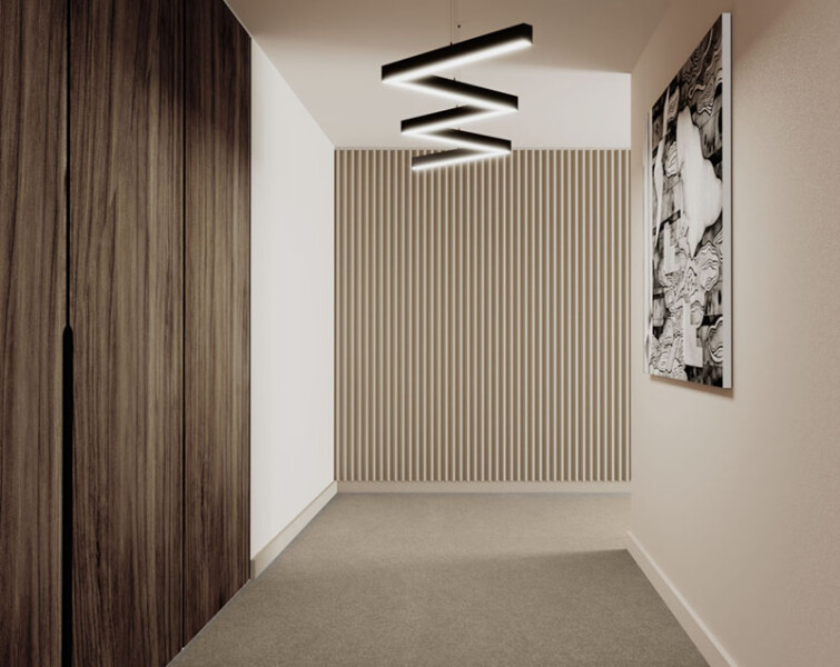 Wandpaneele - 3D Lamellen Loft Design Lamellini